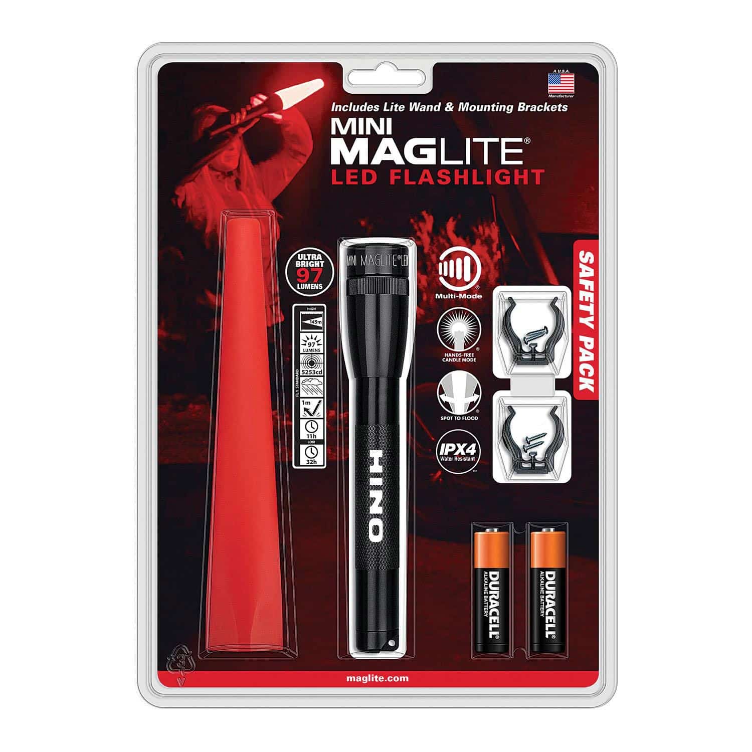 Custom Mini Maglite® LED Safety Pack with Logo | BrandedFlashlights.com